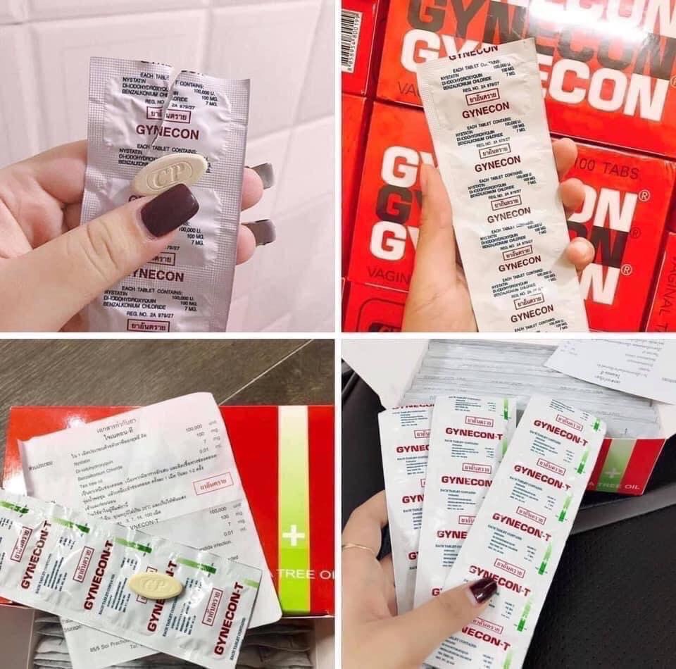 Vỉ 5 Viên đặt phụ khoa GYNECON - THÁI LAN